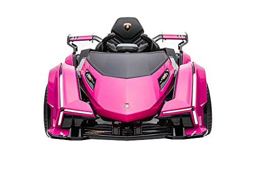 Dakott Lamborghini V12 Vision Gran Turismo Ride on Sports Car for Kids., Pink, Large