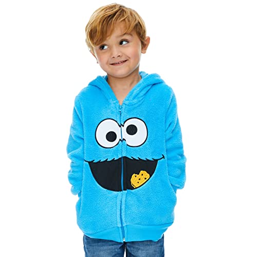 Sesame Street Cookie Monster Infant Baby Boys Fleece Zip Up Hoodie 18-24 Months