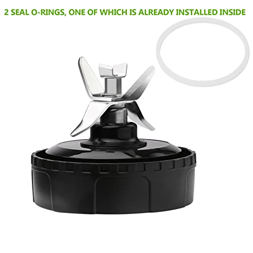 Blender Replacement Parts β 6 Fins Replacement Blade for 16Oz Ninja Cup β Stainless Steel and Food-Grade Plastic β Easy Installation β Dishwasher Safe