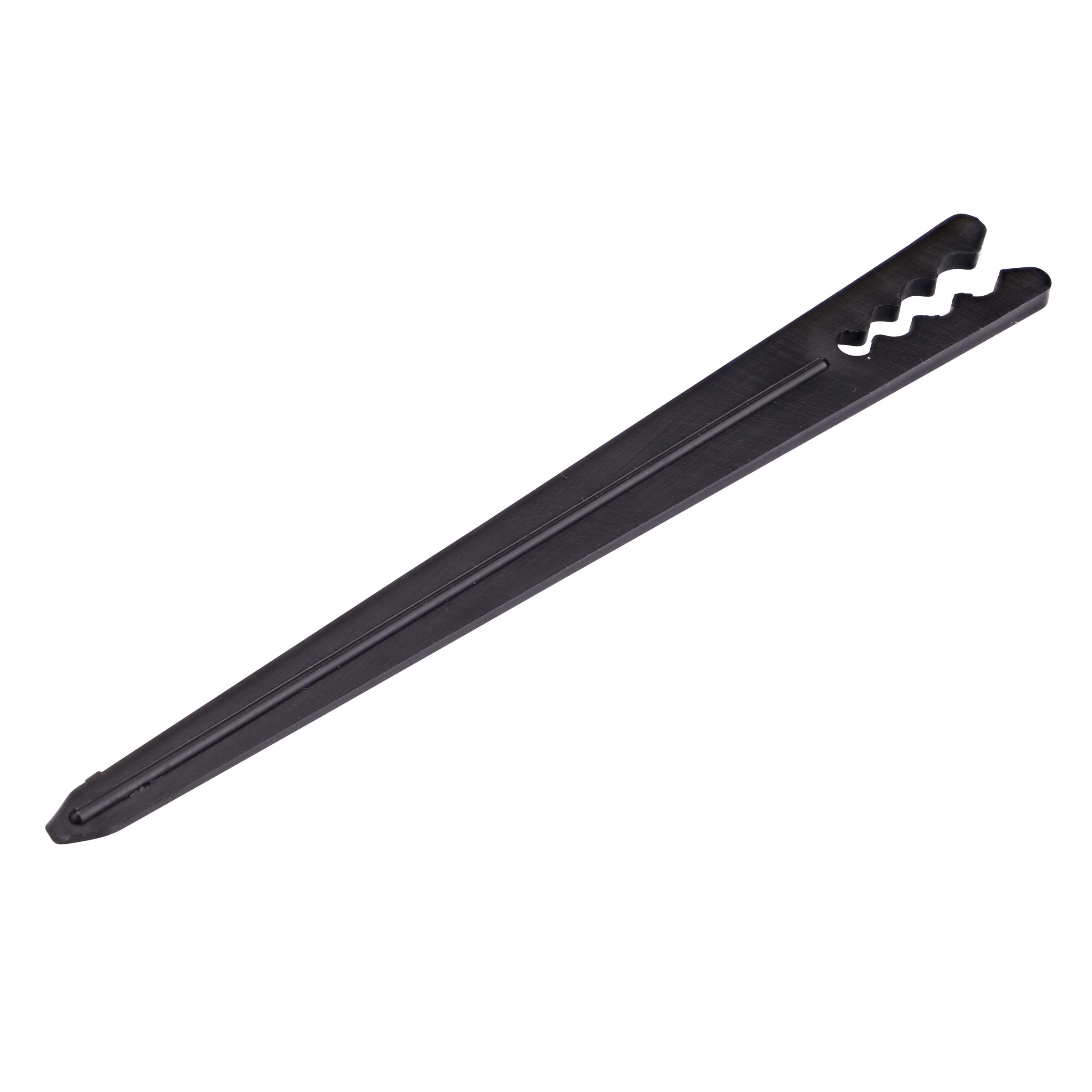 Raindrip 381025B 1/8-Inch - 1/4-Inch Heavy-Duty Tubing Support Stake for Drip Irrigation Supply Tubing and Drip Systems, 6-Inch Long, Plastic, 25-Pack, Black