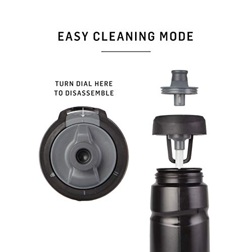 BlenderBottle Hydration Halex Squeeze Water Bottle with Straw, 32-Ounce, UltraViolet