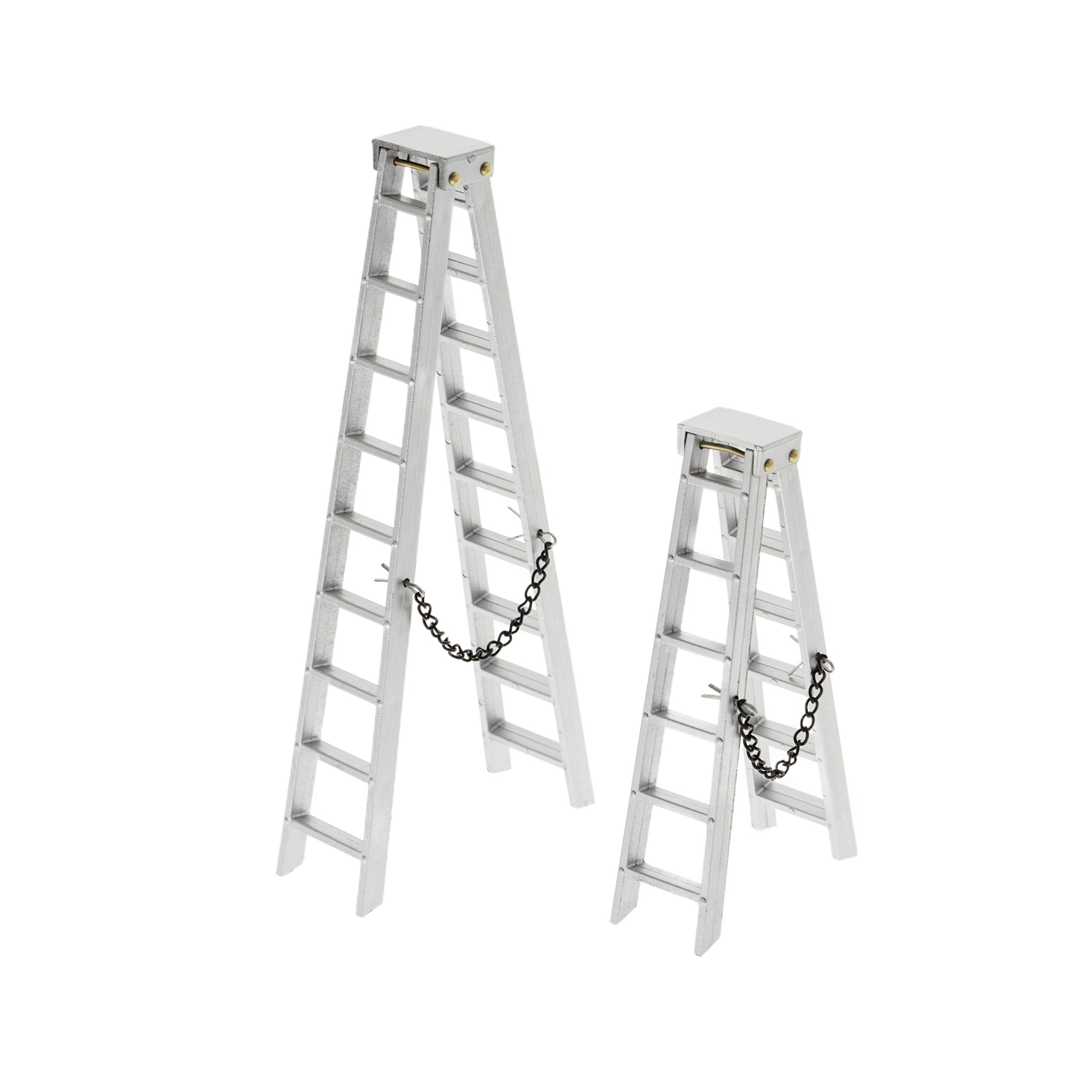 DKKY 1/10 Scale Accessories Plastic Mini Folding Ladder for 1/10 RC Crawler Car Axial SCX10 TRX4 Tamiya CC01 RC4WD D90 (150mm)