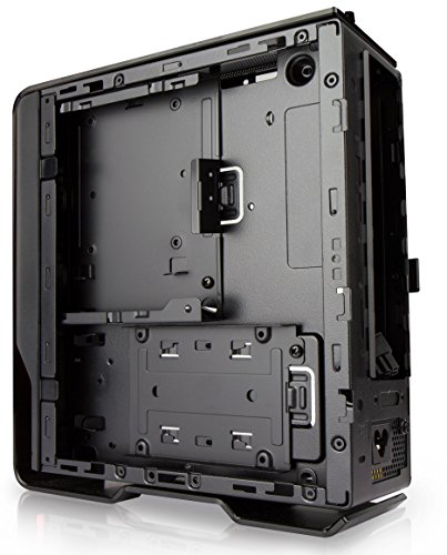 InWin Chopin SECC Mini-ITX Tower Case 150W Power Supply with 4 colors stickers inside, Black Aluminum