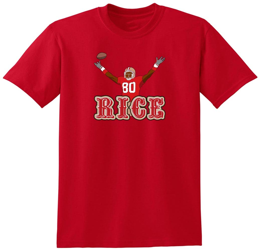49ers Rice Pic Logo T-Shirt Adult Blue