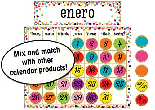 Teacher Created Resources Confetti Spanish Monthly Headliners