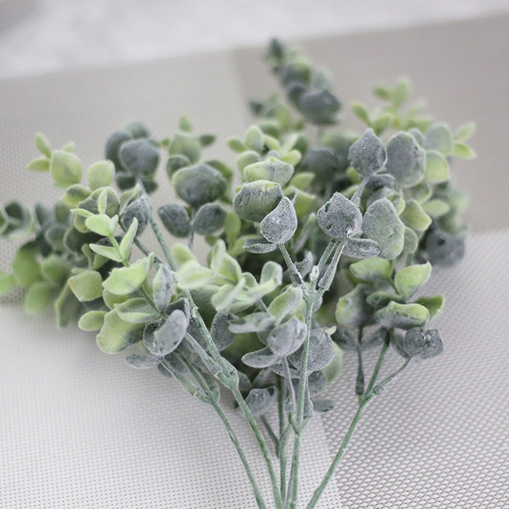 Bluelans® Artificial Fake Plastic Artificial Plastic Plant Eucalyptus Grass for Home Garden Wedding Party Decoration