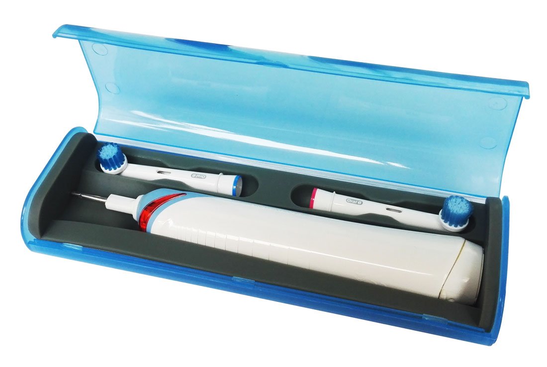 FitSand Hard Case Compatible for Oral-B Pro 1000 2000 3000 4000 Power Rechargeable Electric Toothbrush Travel Zipper Carry EVA Hard Box