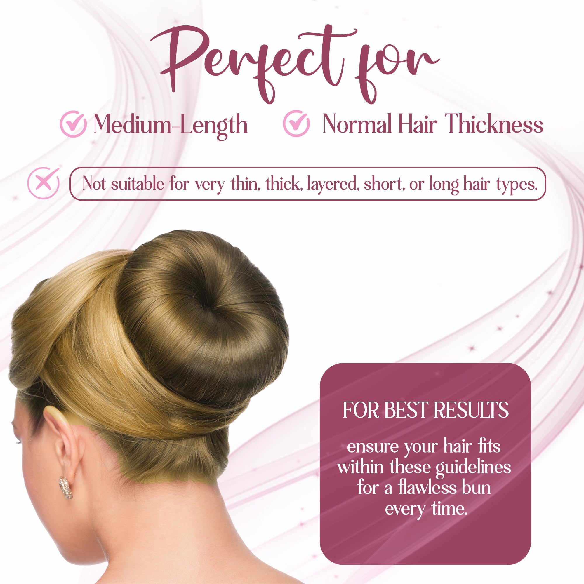 Women's Hair Bun Maker Tool - French Twist Fold Wrap Snap Hair Accessories by Andlane (3 Blonde)