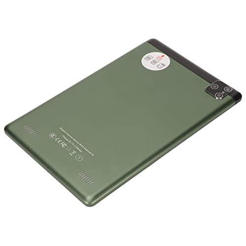 8 Inch Tablet, 8 Inch IPS LCD Dual Standby Dual Card 3 Card Slots Green 2GB RAM 32GB ROM Calling Tablet 100240V for Android5.1 Games (US Plug)