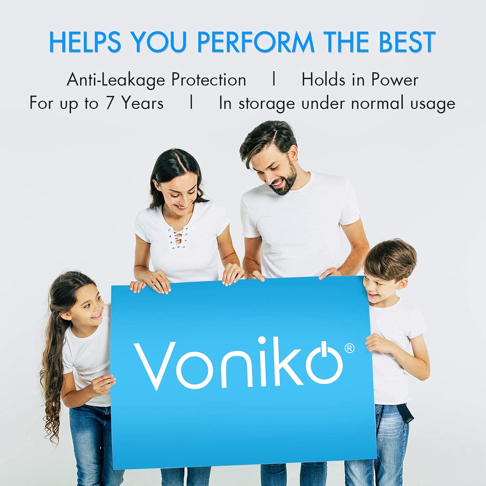 Voniko 3 Volt CR2032 Battery 6 Pack – Lithium Batteries – 2032 Button Battery Flat – 7 Years Shelf Life