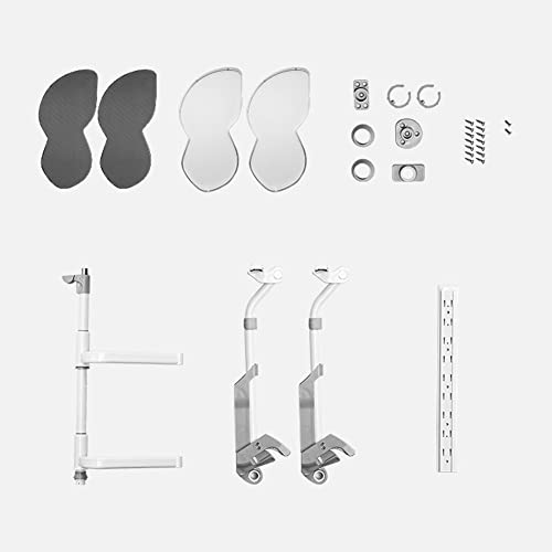 Blind Corner Cabinet Pull Out for More Than 860mm Cabinet Swing Left Pull Out Kitchen Cabinet Shelf Organizer with Soft Close And 2 Tiers Swing Tray, Left Open