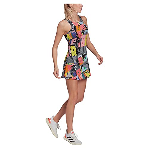 adidas Women's Tennis Y-Dress Heat.RDY, Black/White (Primeblue), X-Large