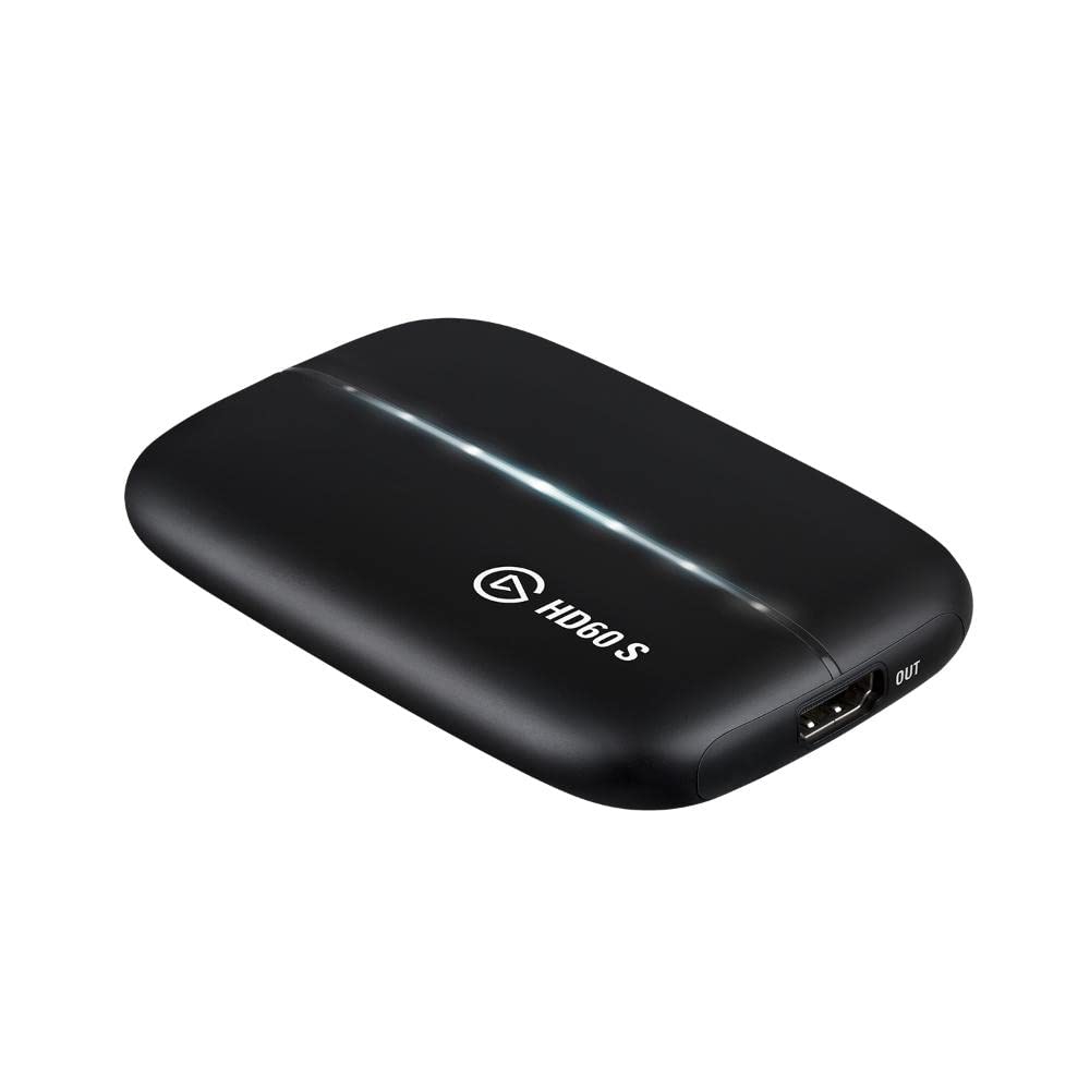 Elgato HD60 S, usb3.0 External Capture Card, Stream and Record in 1080p60 with ultra-low latency on PS5, PS4/Pro, Xbox Series X/S, Xbox One X/S, in OBS, Twitch, YouTube, works with PC/Mac