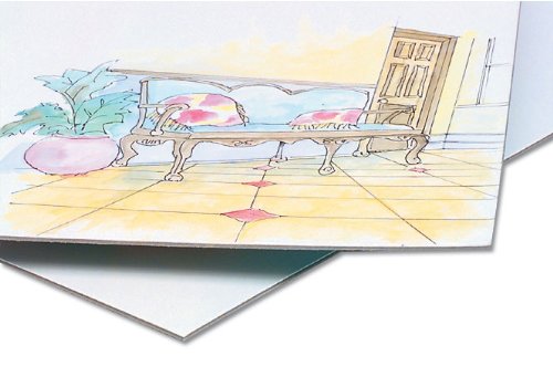 Crescent 99 Press Illustration Board, White, 10" W x 15" L (Pack of 15)