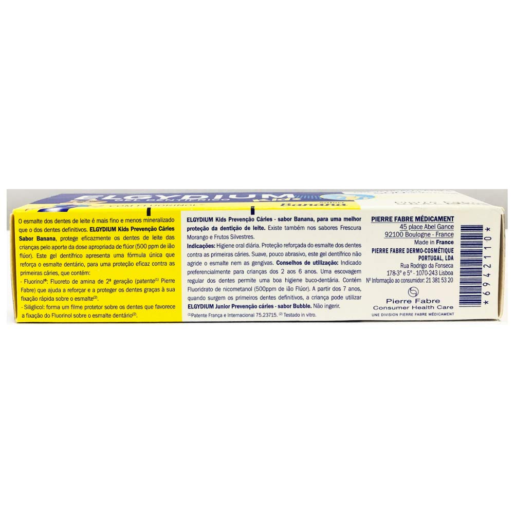 Elgydium Kids Gel Toothpaste Banana Flavor 50ml by Elgydium