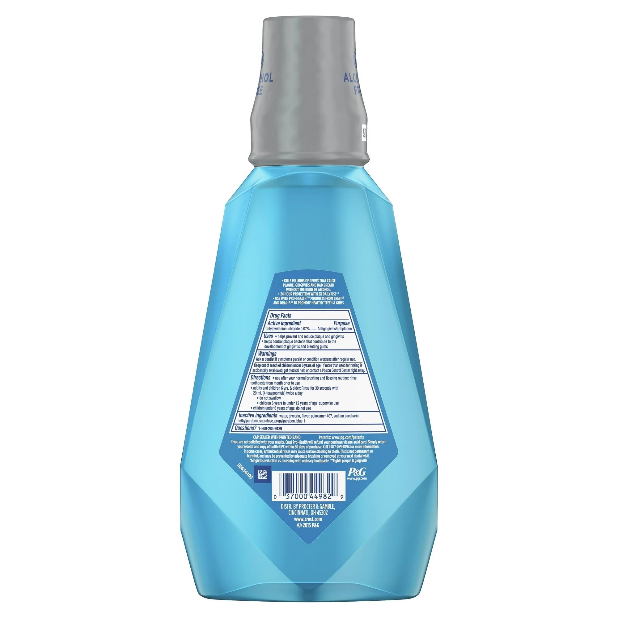 Crest Pro-Health Multi-Protection Refreshing Clean Mint Oral Rinse, 33.8 fl oz, (Pack of, 2)