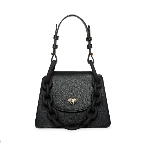 Betsey Johnson Chained Up Crossbody, Black