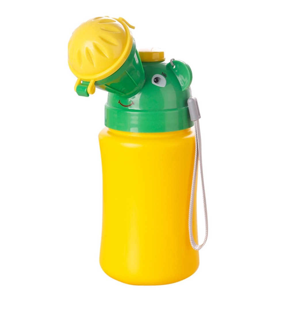 HiCat Kids Baby Child Portable Potty, Mini Outdoor Urinal Emergency Toilet for Camping Car Travel and Toddler Potty Pee Training, Safety Spring Lock Leakproof Design - No Leaking (Boy-YG)