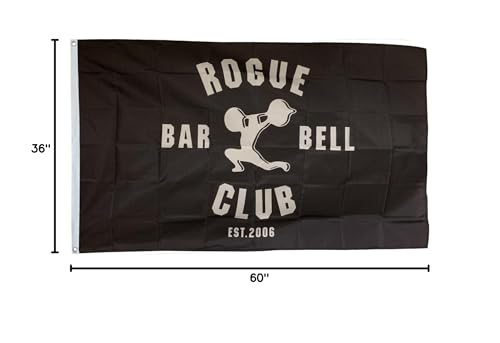 Daoops of Rogue Barbell Club Flag Black Gym Garage Fitness 3x5ft banner