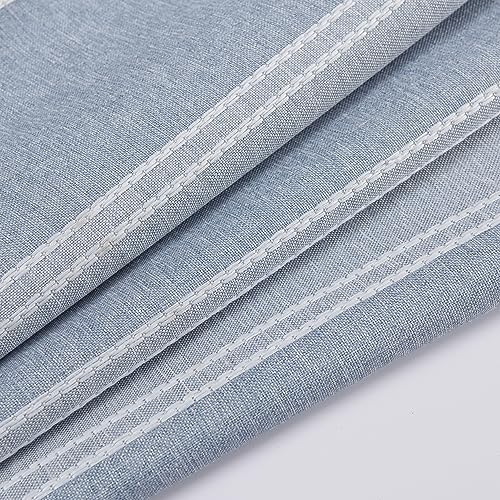 Dainty Home Bathroom Shower Curtains - Blue Shower Curtain with Elegant Design - Luxury Washable Shower Curtains for Bathroom, Hotels