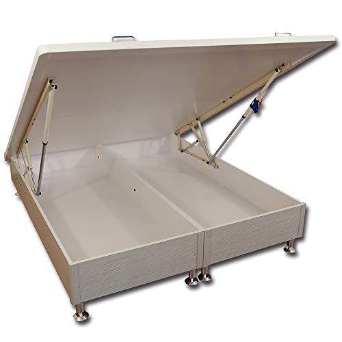 Bangshin Effort Saving and Buffer-Descending King Storage Bed, Safety Devices, Cushion Design, Reinforced Bottom Plate and 9 cm Rust-Resistant High Feet.