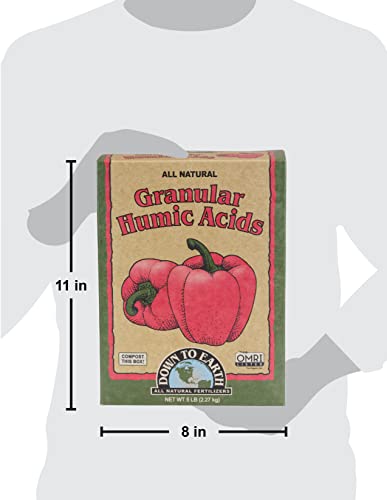 Down to Earth Organic Granular Humic Acids Fertilizer Mix, 5 lb
