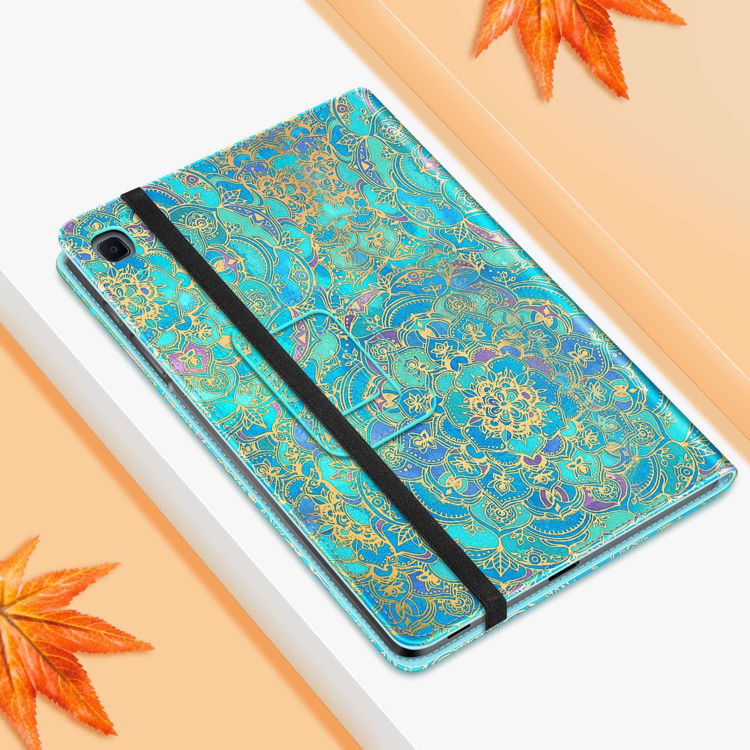Fintie Folio Case for Samsung Galaxy Tab S6 Lite 10.4 Inch 2024/2022/2020 with S Pen Holder, Soft TPU Back Slim Fit Cover Auto Sleep/Wake, Shades of Blue