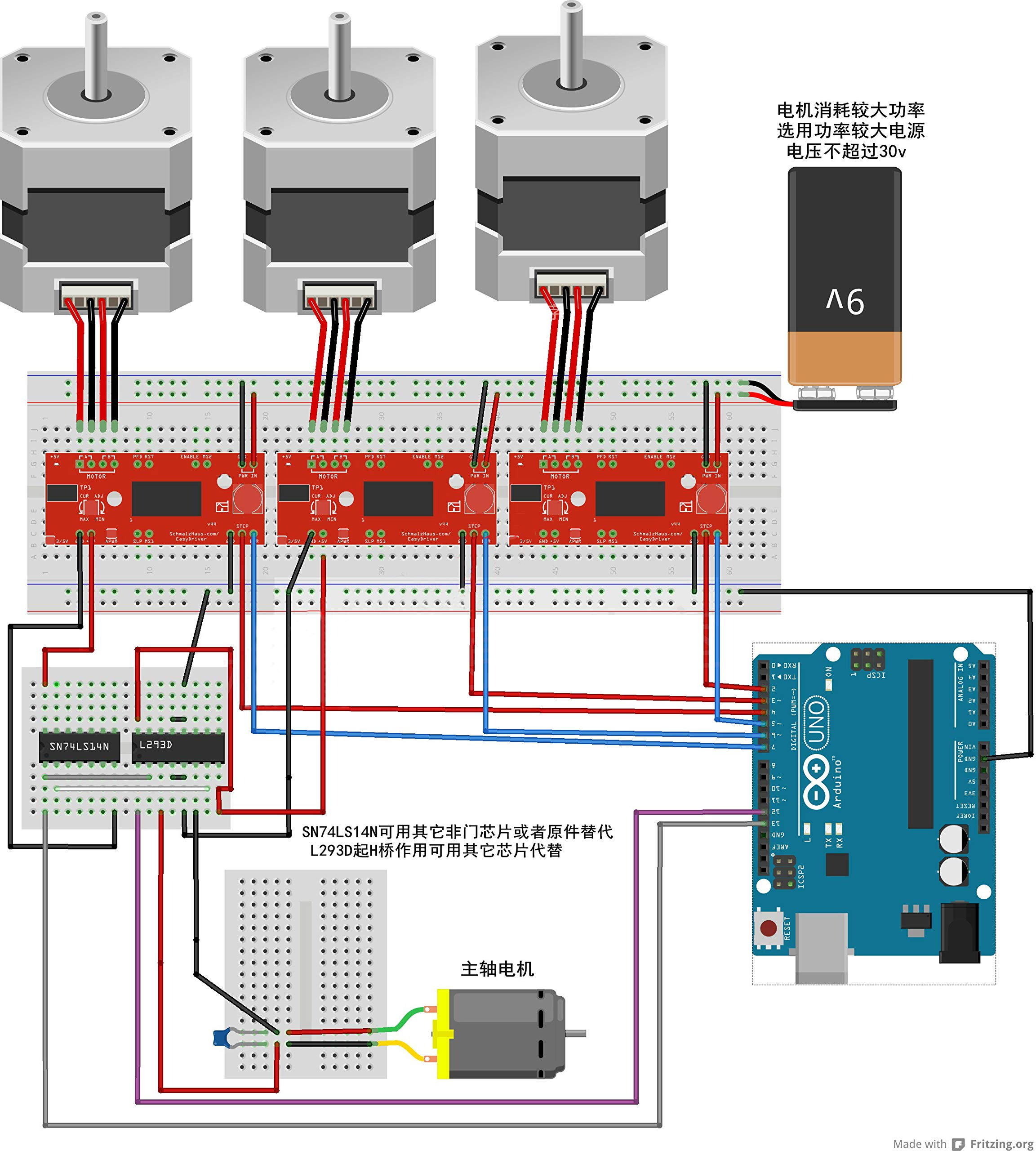 HiLetgo 2pcs A3967 Stepper Motor Drive Board EasyDriver Stepper Motor Driver for Arduino Raspberry Pi Robot