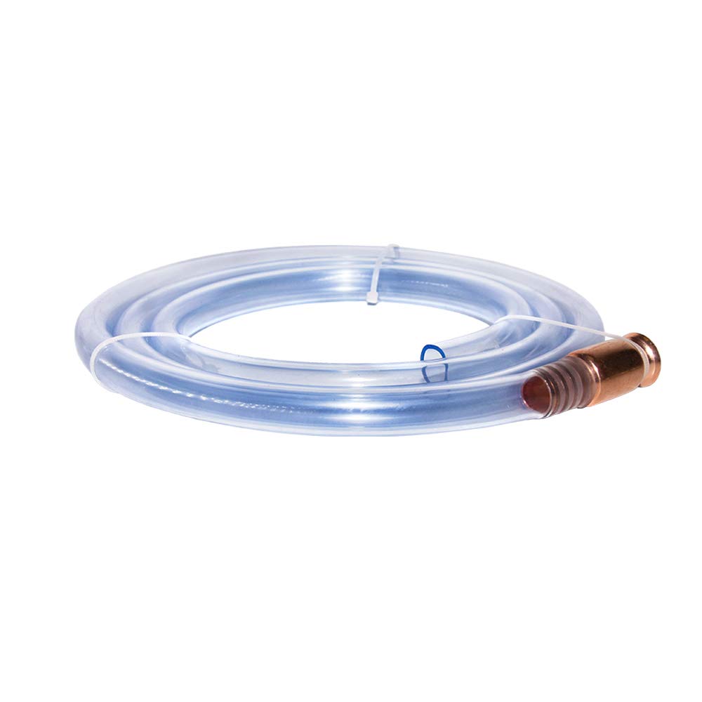 A ABIGAIL Gas Siphon Hose Pump Shaker Siphon for Gasoline Fuel Transfer Safe Multi-Purpose Self Priming Pump 6 Foot High Grade Hose 1/2" Valve