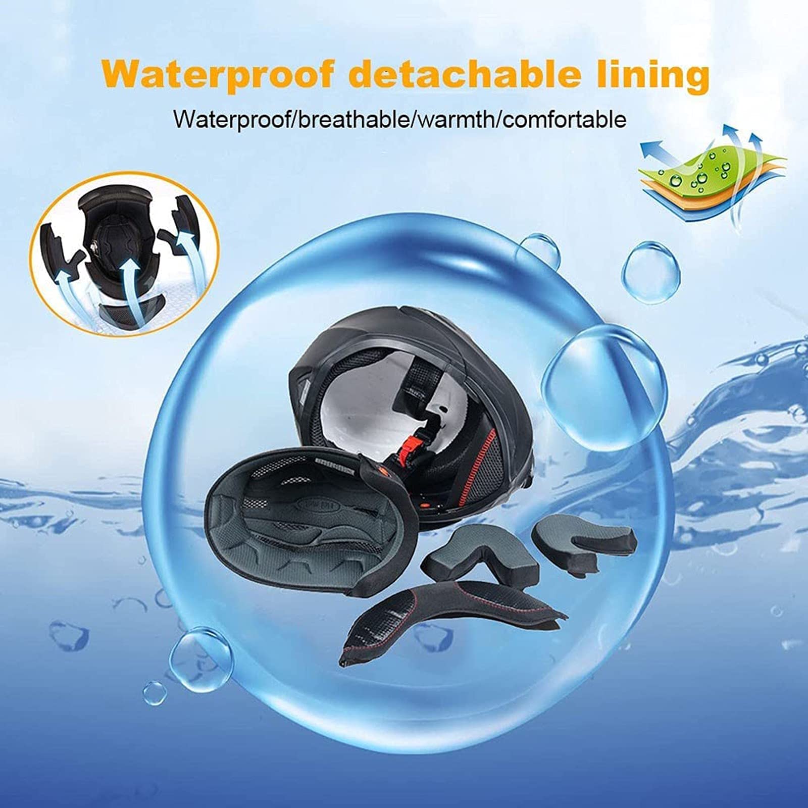 BFLAKWM Parent-Child Motorcycle Modular Full Face Helmet Flip up with Dual Visor Flip up Modular Motorcycle Helmet DOT Approved for Bike Scooter ATV UTV Skateboard Helmet aldultH,XL=58-60cm