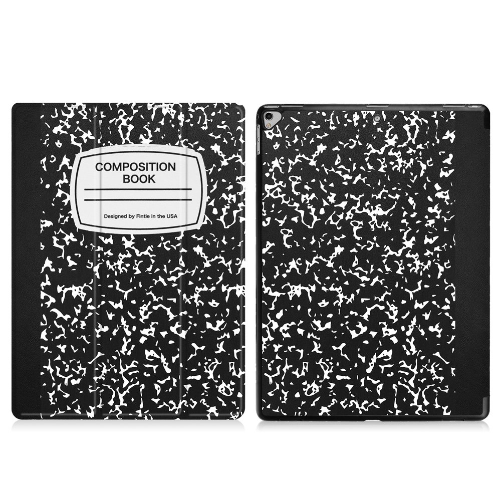 Fintie Case for iPad Pro 12.9 (2nd Gen) 2017 / iPad Pro 12.9 (1st Gen) 2015 - [SlimShell] Ultra Lightweight Standing Protective Cover with Auto Wake/Sleep, Composition Book Black