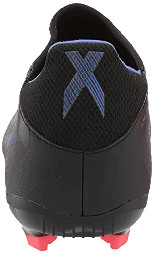 adidas Unisex X Speedflow.3 Firm Ground Soccer Shoe, Black/Sonic Ink/Solar Yellow, 6.5 US Men