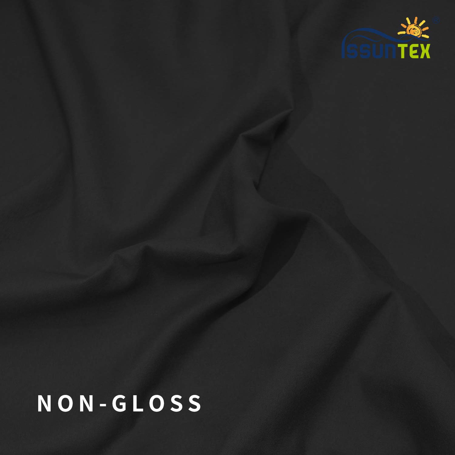 ISSUNTEX 10X20 ft Background Muslin Backdrop, Photo Studio, Collapsible High Density Screen for Video Photography and Television-Black