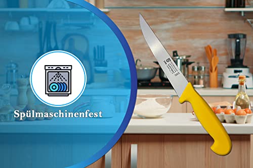 SMI β 7 inch Solingen Butcher Knife For Meat Cutting Professional Chef Knife Meat Knife Sharp Kitchen Knives Solingen Knife - Made In Germany