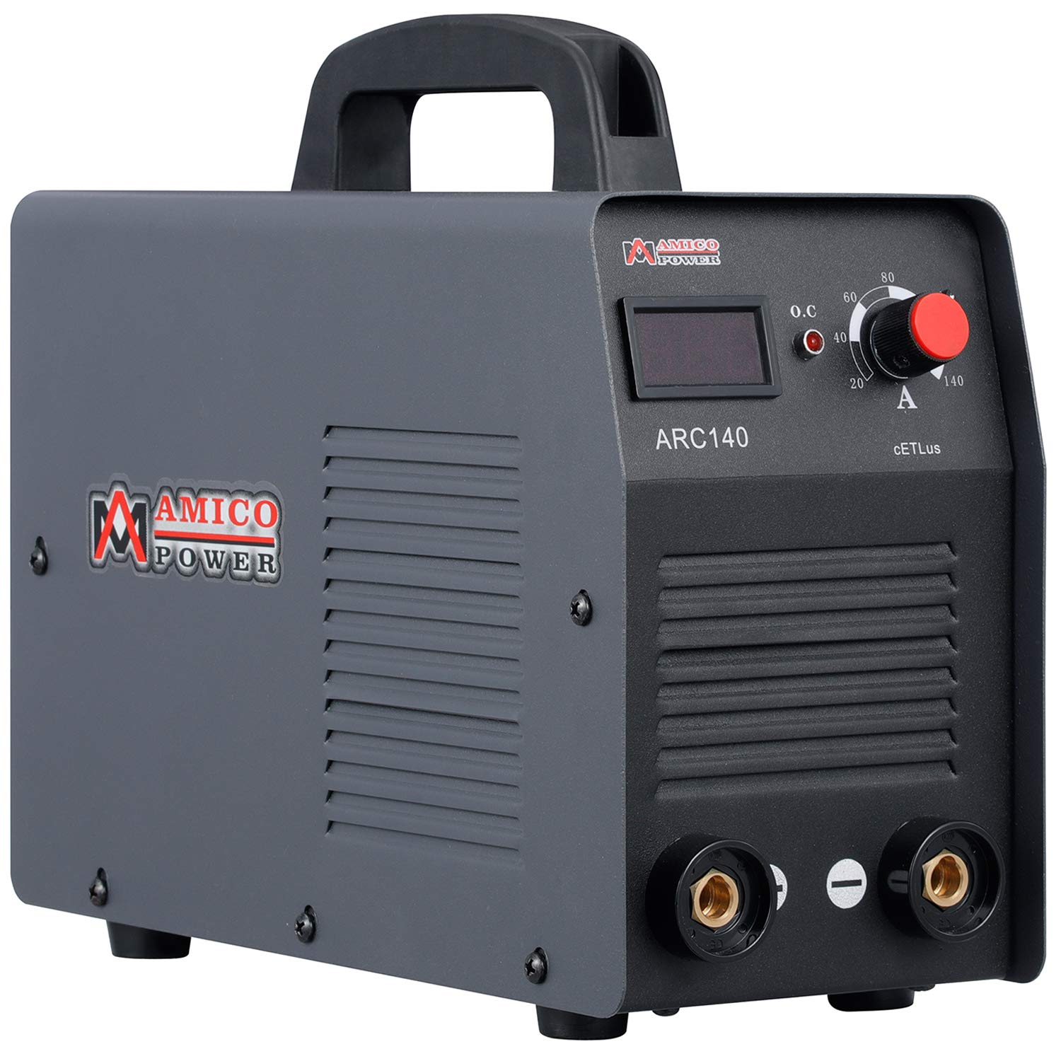 Amico ARC-140, 140 Amp Stick ARC DC Inverter Welder, IGBT Digital Display LCD 110-Volt Welding Soldering Machine, ARC-140