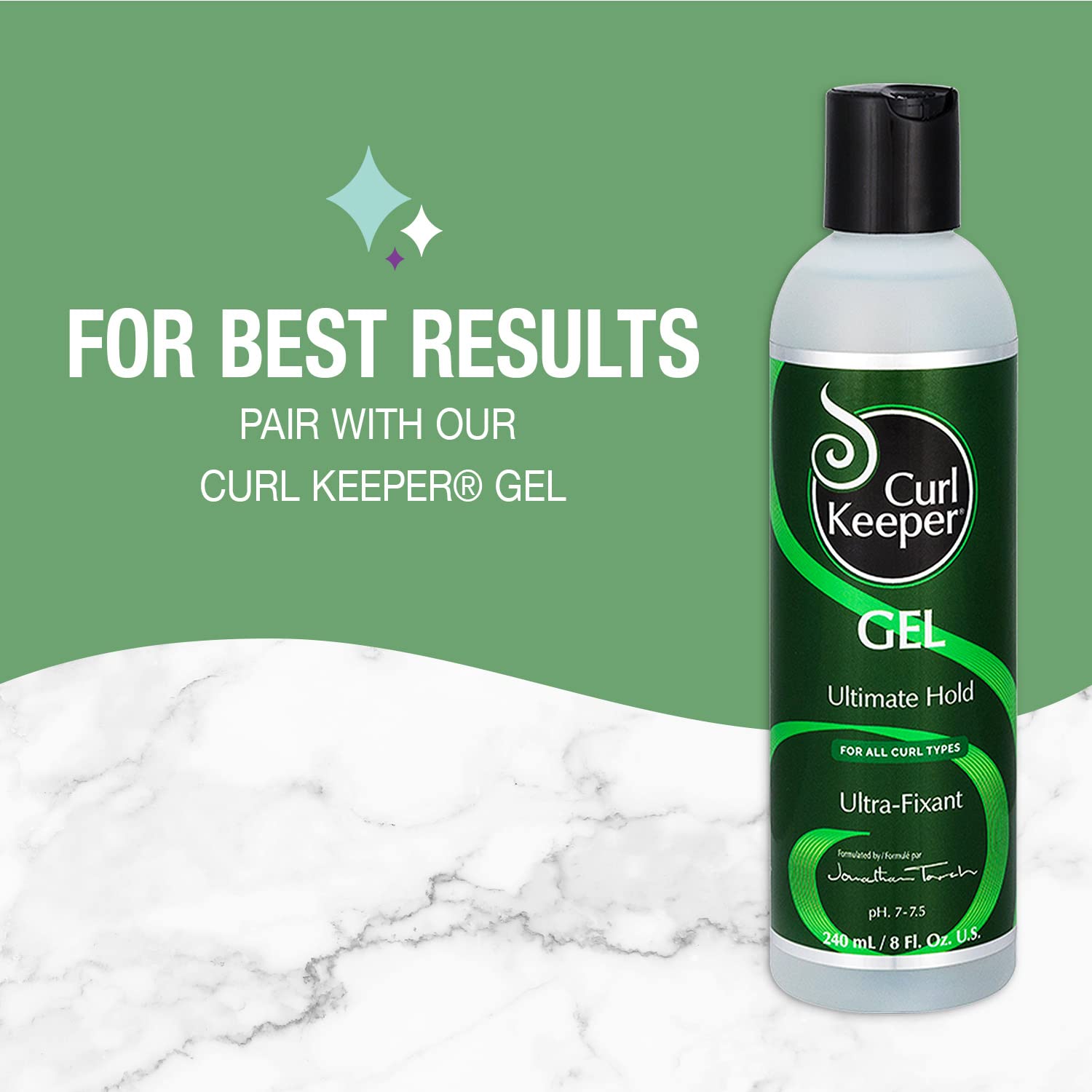 CURLY HAIR SOLUTIONS - Curl Keeper Original: Total Control In All Weather Conditions For Well Defined, Frizz-Free Curls With No Product Build Up (33.8 oz)
