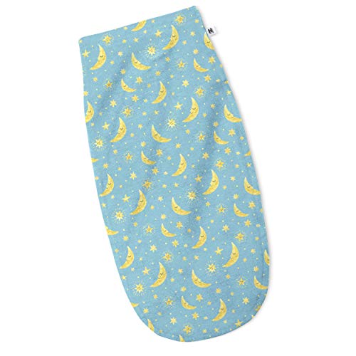 Henry Hunter Baby Swaddle Sack | The Simple Swaddle | Soft Stretchy Cotton Swaddles for Newborns | Baby Swaddles 0-3 Months, Swaddle Blankets for Baby Boy, Pack of 3, Cloud | Moon | Light Heather