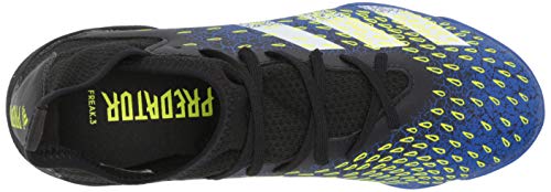 adidas Turf Predator Freak .3 Soccer Shoe (boys) Black/White/Solar Yellow 5.5 Big Kid