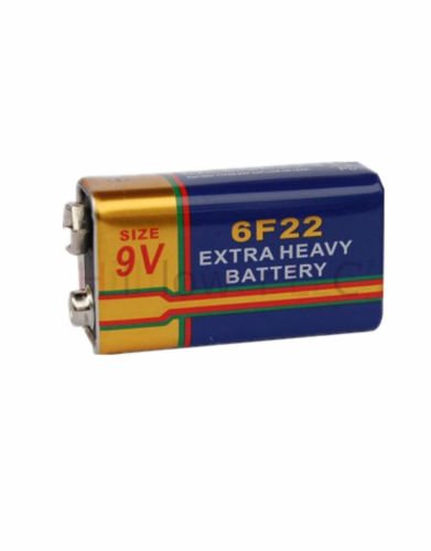Hillflower 30 pcs 6F22 6LR61 Bulk 9V Carbon Zinc Premium Battery