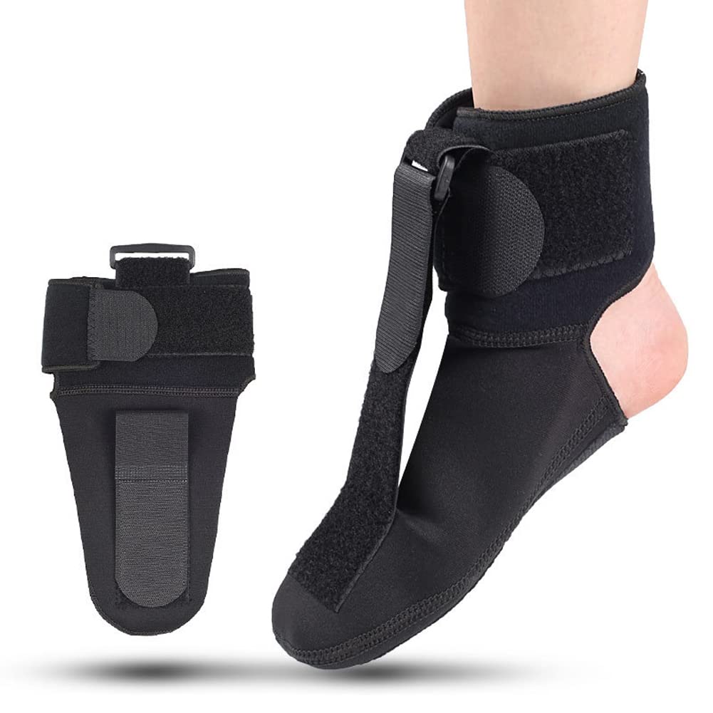 Adjustable Elastic Ankle Support Ankle Foot Squat Support Protection Protective Ankle Brace Support Guard Sprains Injury Wrap Elastic Splint Strap (M)