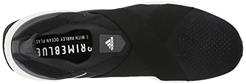 adidas Women's Ultraboost DNA Running Shoe, Black/Black/Acid Orange (Slip-on), 8.5