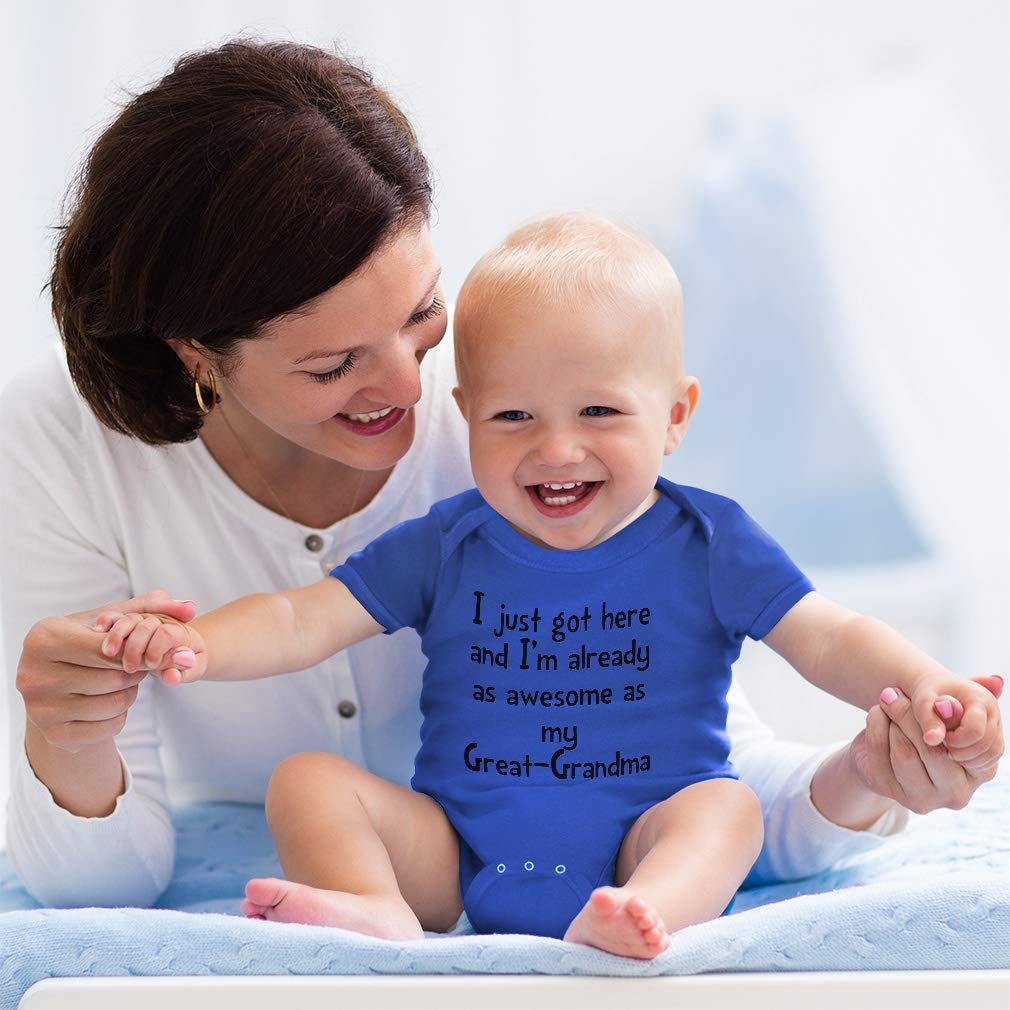 Cute Rascals Got Already As Awesome As Great-Grandma Baby Bodysuit One Piece Kelly Green 6 Months