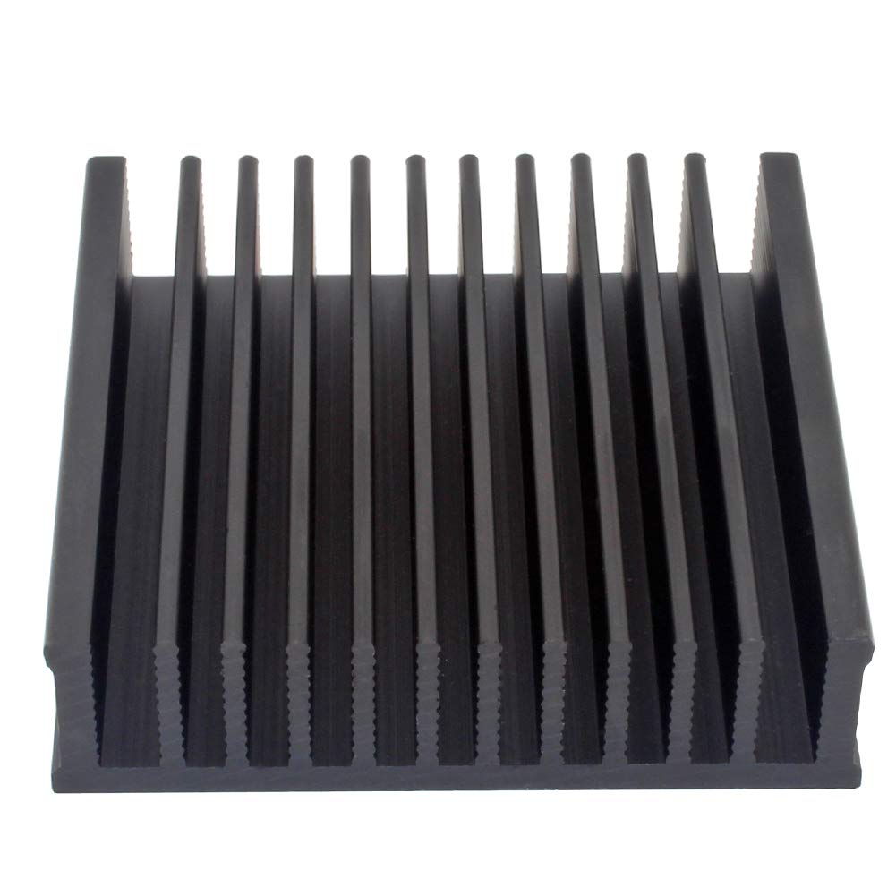 4pcs Aluminum Heatsink 50x50x12.8mm / 1.97x1.97x0.5inches for Electronic Chip Cooling with Thermal Conductive Double Sided Tape