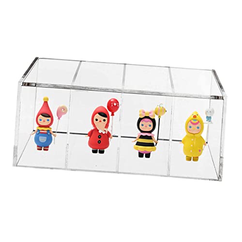 Alipis 1pc Box Coffee Storage Box Storage Container Storage Bins with Lids Flatware Storage Case Sunflower Curtain Clip Home Storage Case With Cover Showcase Clamshell Acrylic