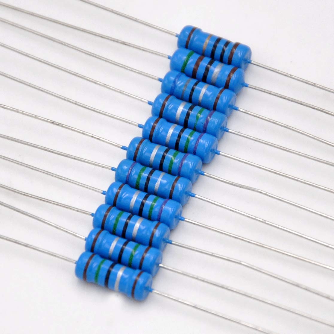 Cutequeen 1/4W 1% Metal Film Resistor Kit RoHS Compliant 25pcs/Values (31 Values)