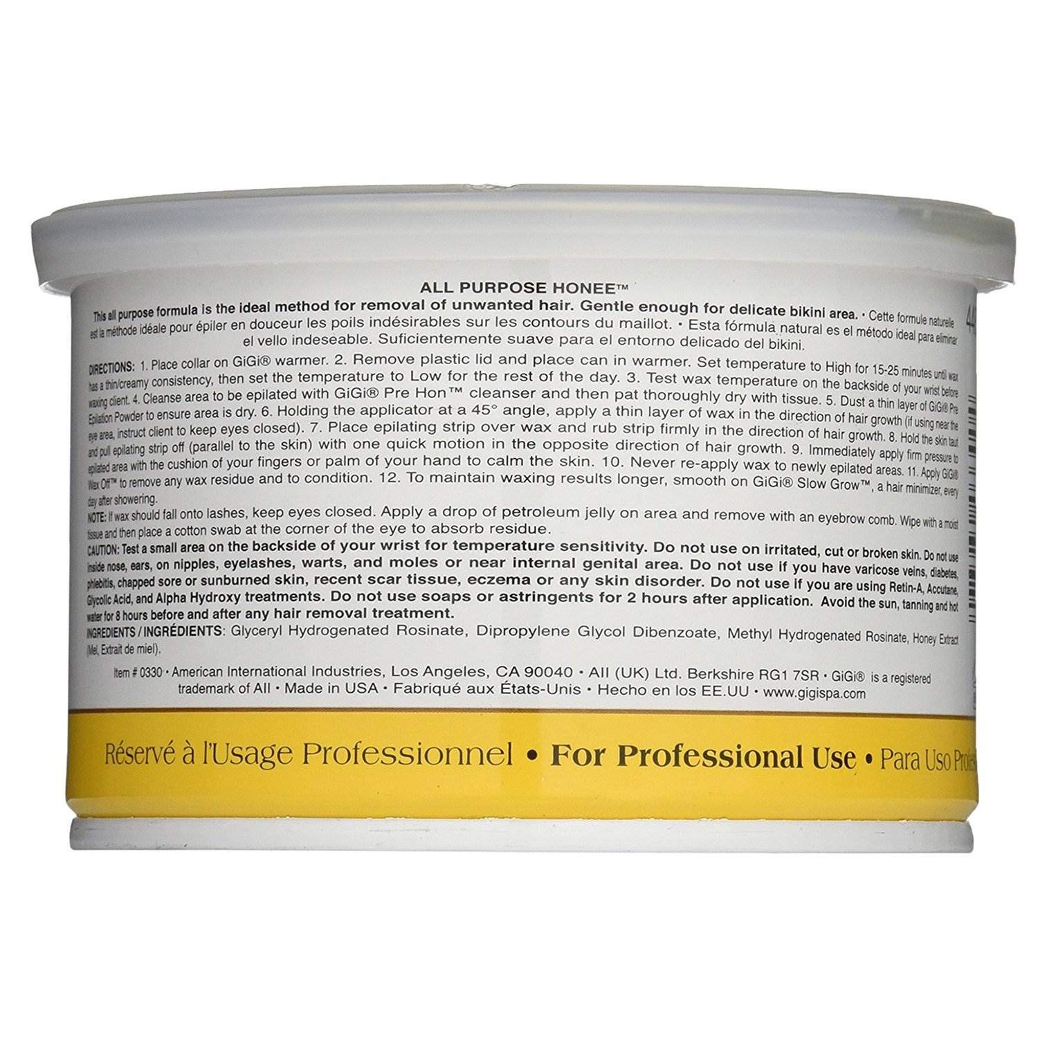 GiGi Professional Waxing Hair Removal Student Starter Kit + Honee Wax, 14 Ounces
