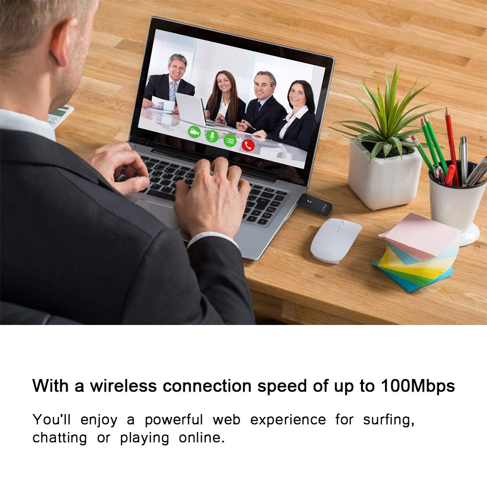 4G Router, 4G LTE USB Portable Smart Router Pocket Mobile Network Hotspot USB Modem Wireless with SIM Card Slot for Car Outdoor