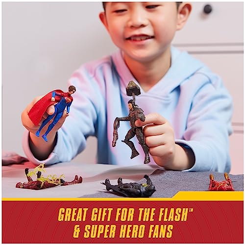 DC Comics, The Flash Ultimate Figure Set (Amazon Exclusive), 5 Action Figures with Accessories, 4-inch Collectible Kids Toys for Boys and Girls 3+