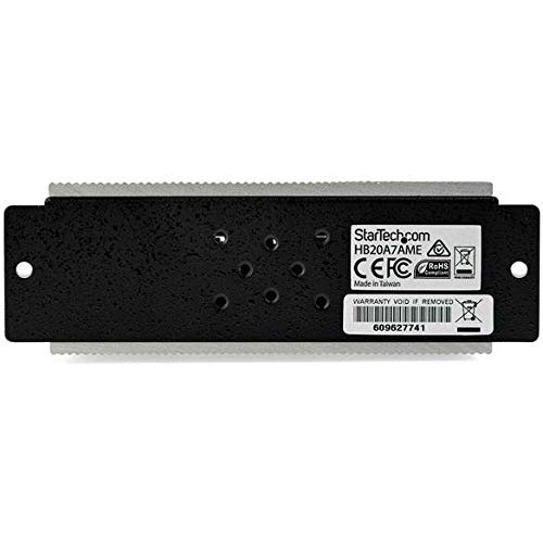 StarTech.com 7-Port USB 2.0 Hub - Metal Industrial USB-A Hub with ESD & 350W Surge Protection - Extended Operating Temp -40 to 185°F - Din Rail/Wall/Desk Mountable - USB Expander Hub, TAA