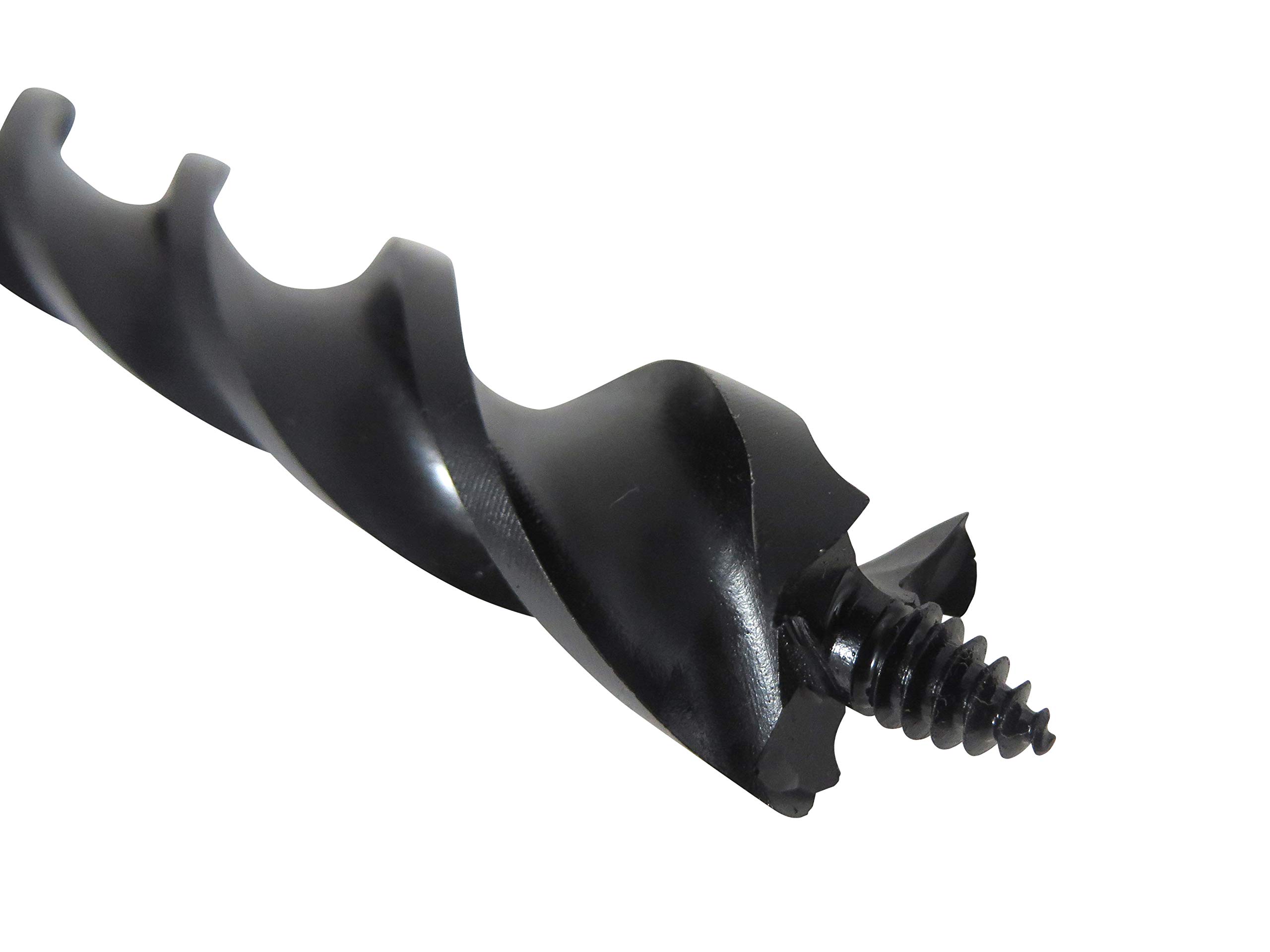 WoodOwl CU-07 Tri Cut 3/4" x 12" Long Ultra Smooth Utility Auger Hand Brace Boring Bit PTFE Coated